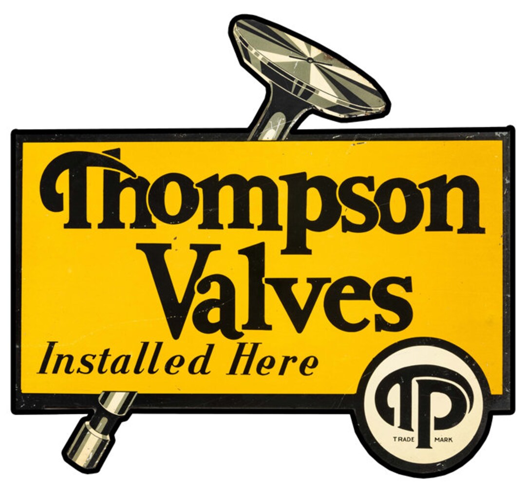 Vintage Style Nostalgic " Thompson Valves Installed Here " Laser Cut ...