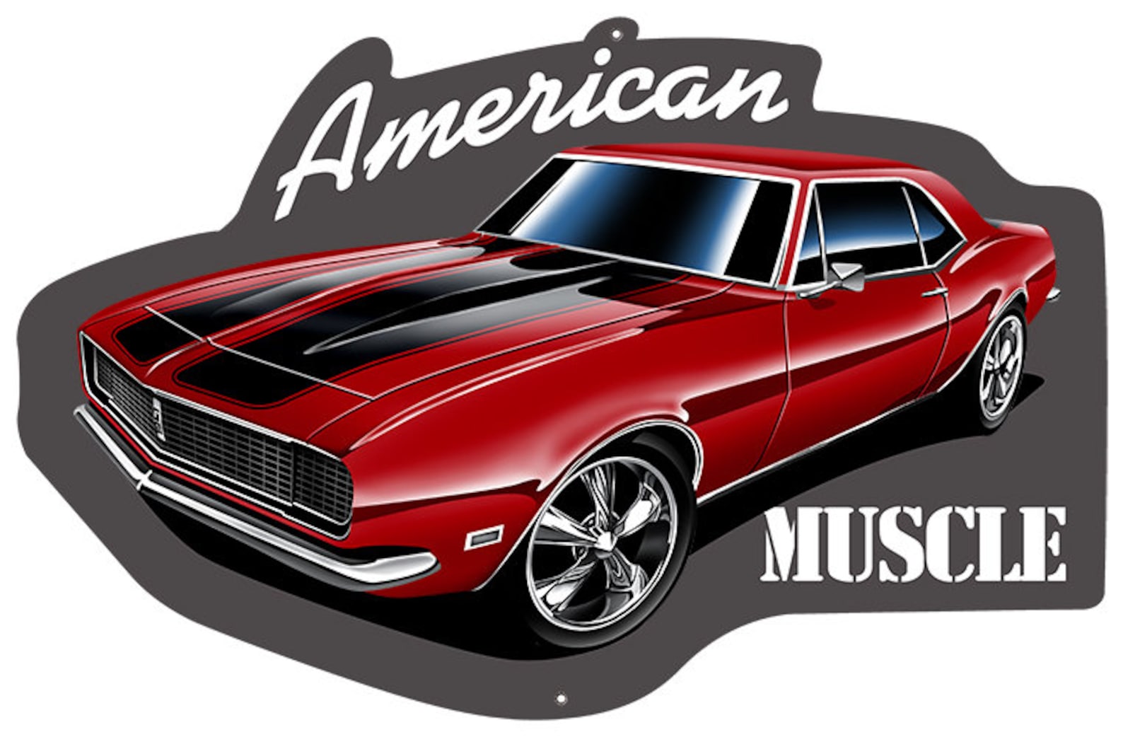 Vintage Style Nostalgic " 1967-1969 Chevy Camaro - American Muscle ...