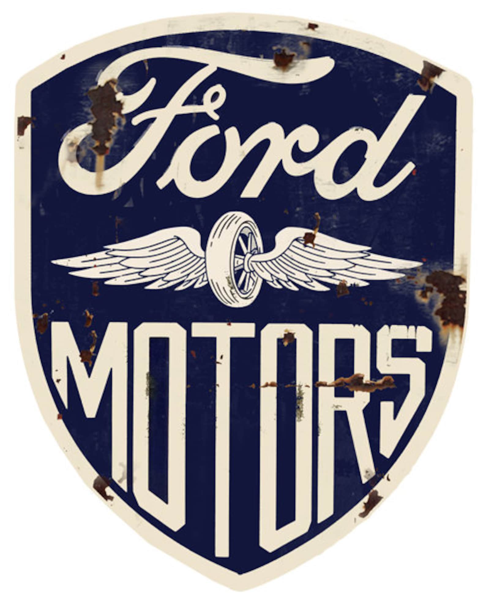 Vintage Style Nostalgic " Ford Motors " Laser Cut Metal Sign for Your ...