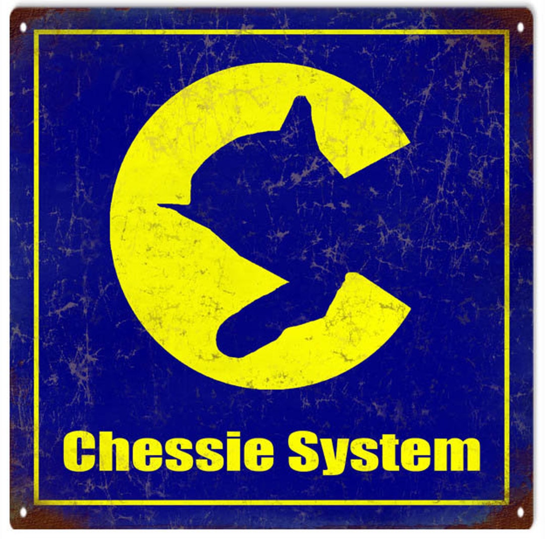 Vintage Style Nostalgic " Chessie System Railroad " Advertising Metal ...