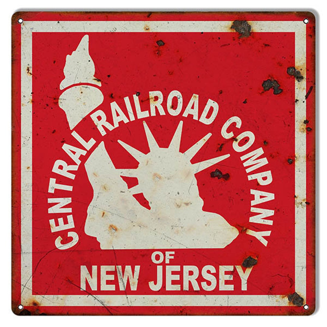 Vintage Style " Central Railroad Company of New Jersey " Advertising ...