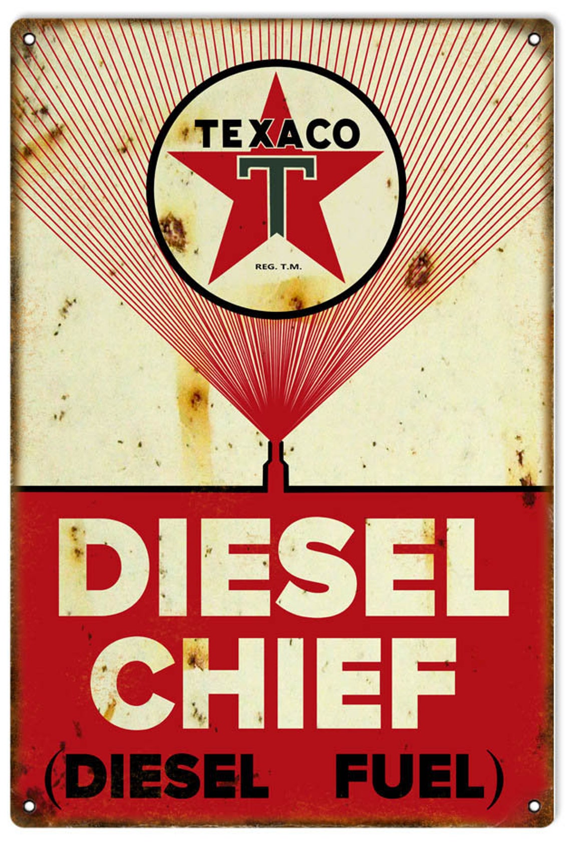 Vintage Style Nostalgic Texaco Diesel Chief - Etsy