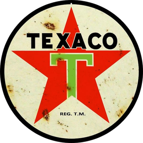 Vintage Style Nostalgic Texaco Star 1936 Logo | Etsy