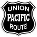 Vintage Nostalgic Style " Union Pacific Route " Railroad Laser Cut ...