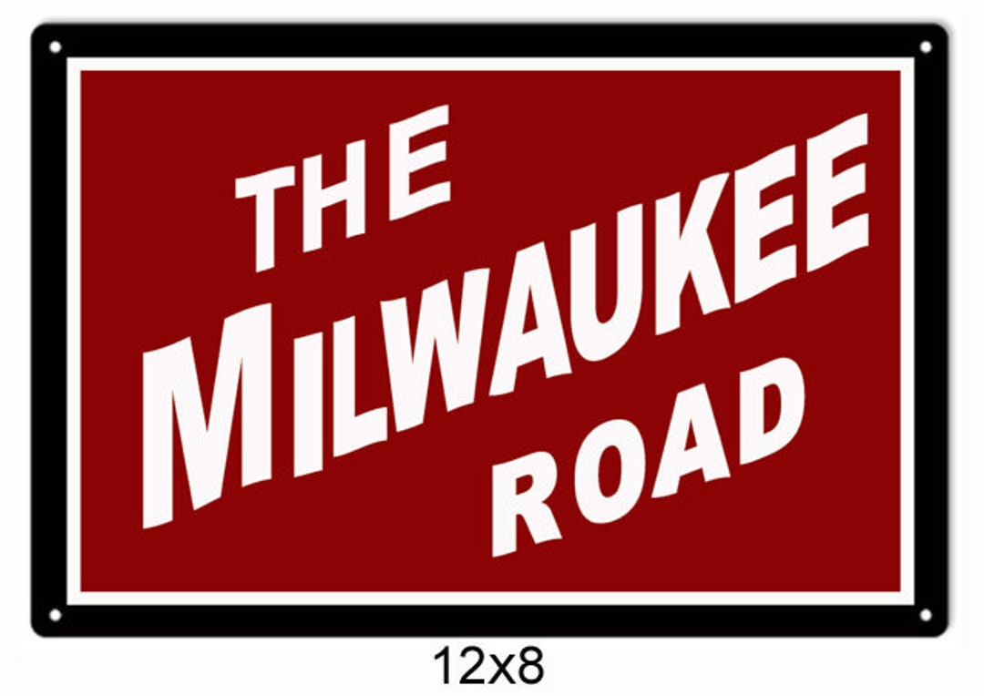 Vintage Style " Railroad - the Milwaukee Road " Advertising Metal Sign ...