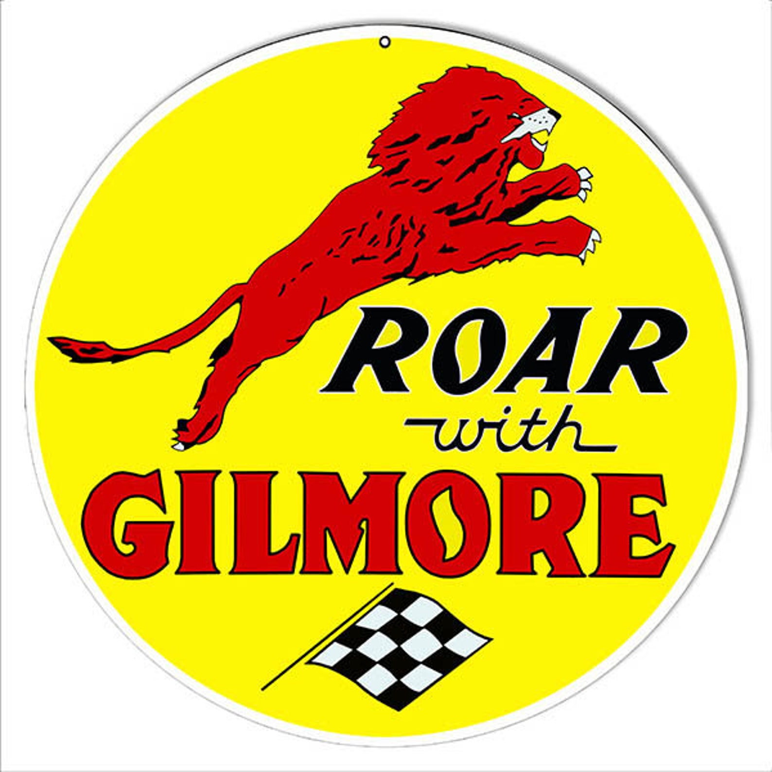 Vintage Style Nostalgic " Roar With Gilmore " Gasoline Motor Oil ...