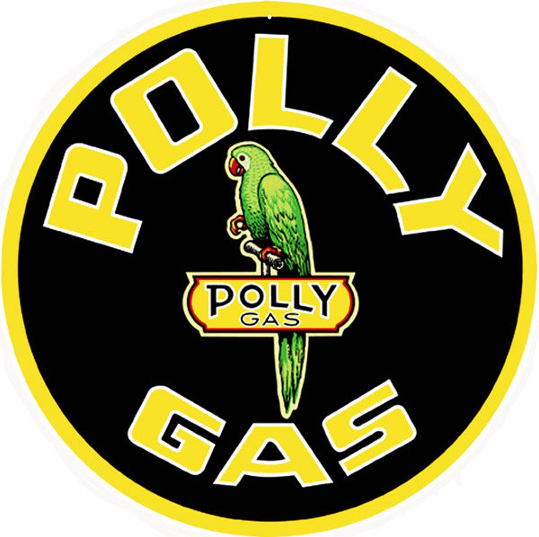 Vintage Style Nostalgic " Polly Gas " Gasoline Motor Oil Advertising ...