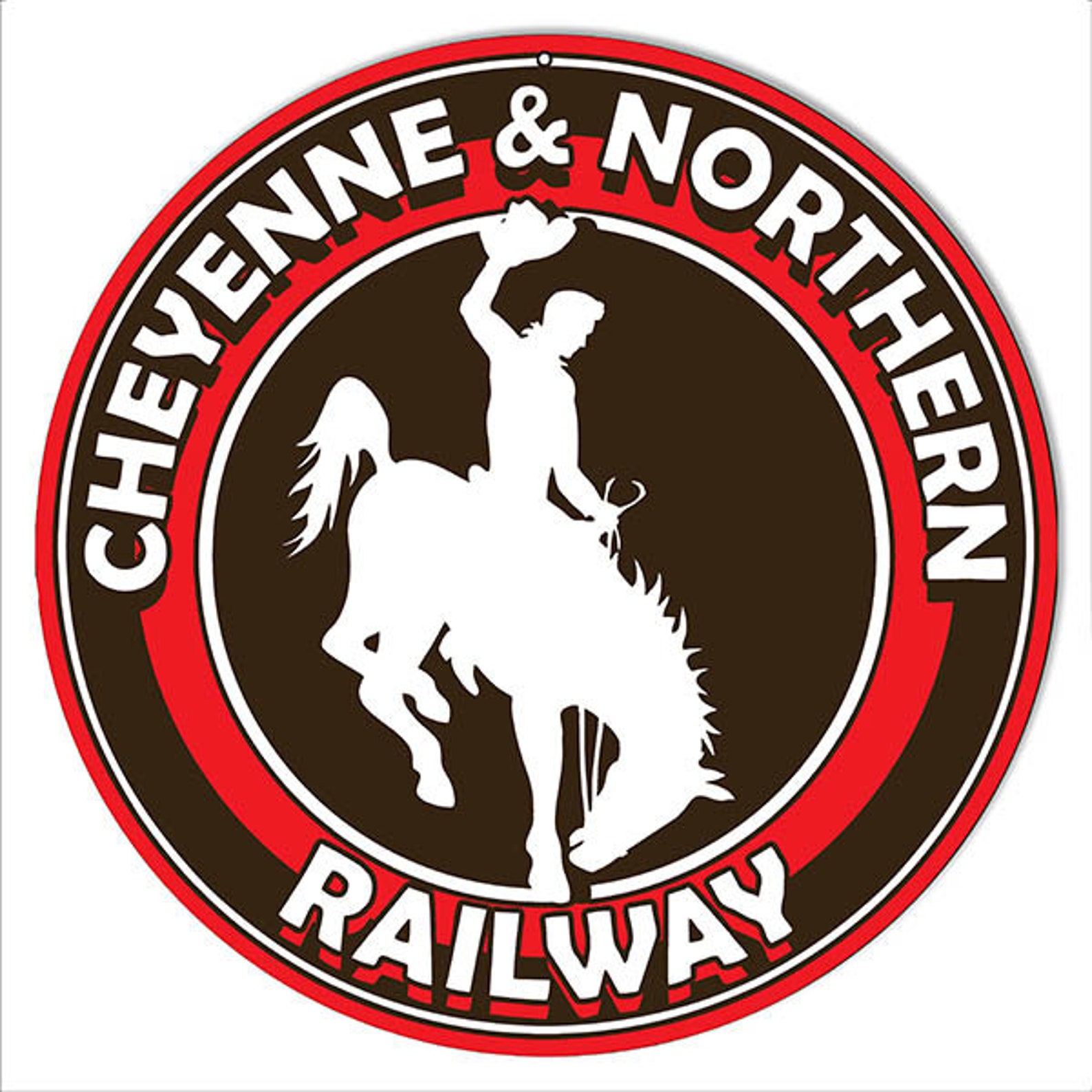 Vintage Style Nostalgic " Cheyenne & Northern Railway " Railroad ...