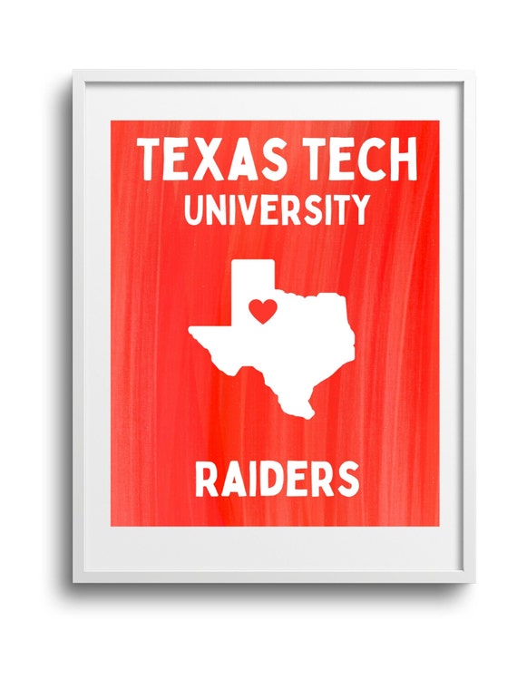 Texas Tech Digital Print - Etsy