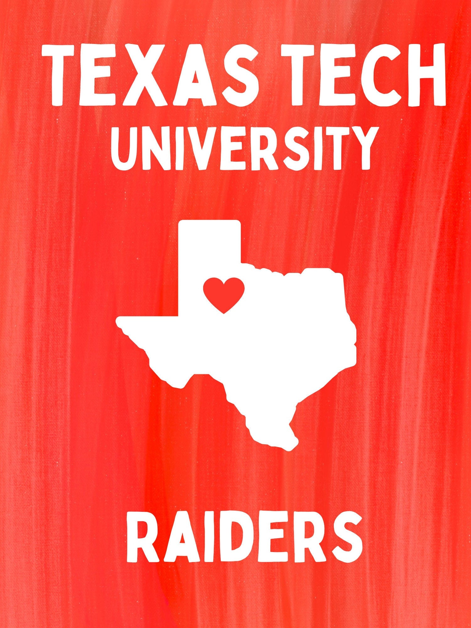 Texas Tech Digital Print - Etsy