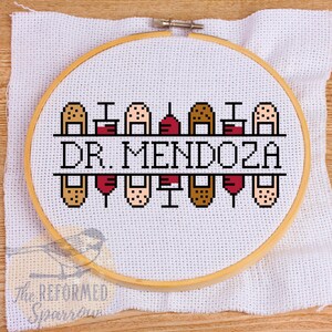 Custom Syringe and Bandage Cross Stitch Pattern, Nurse Doctor ...