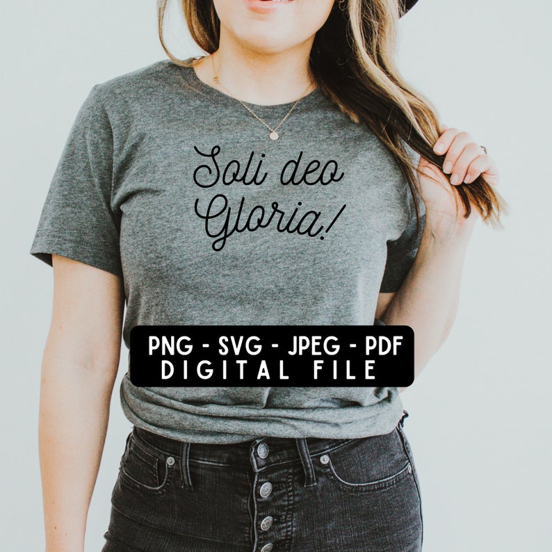 Soli Deo Gloria SVG PNG JPEG Cut File - Etsy