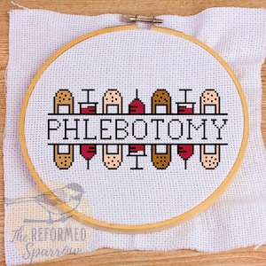 Custom Syringe and Bandage Cross Stitch Pattern, Nurse Doctor ...