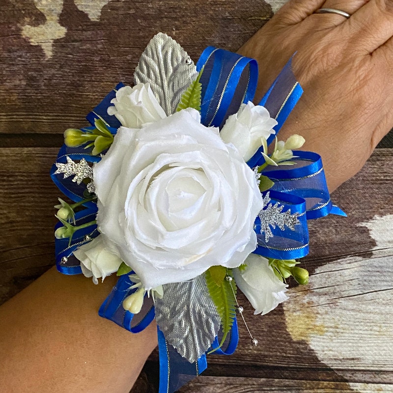 Royal Blue Corsage - Etsy