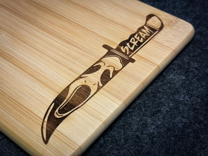 Horror Movie Laser Engraved Bamboo Cutting Board - Etsy