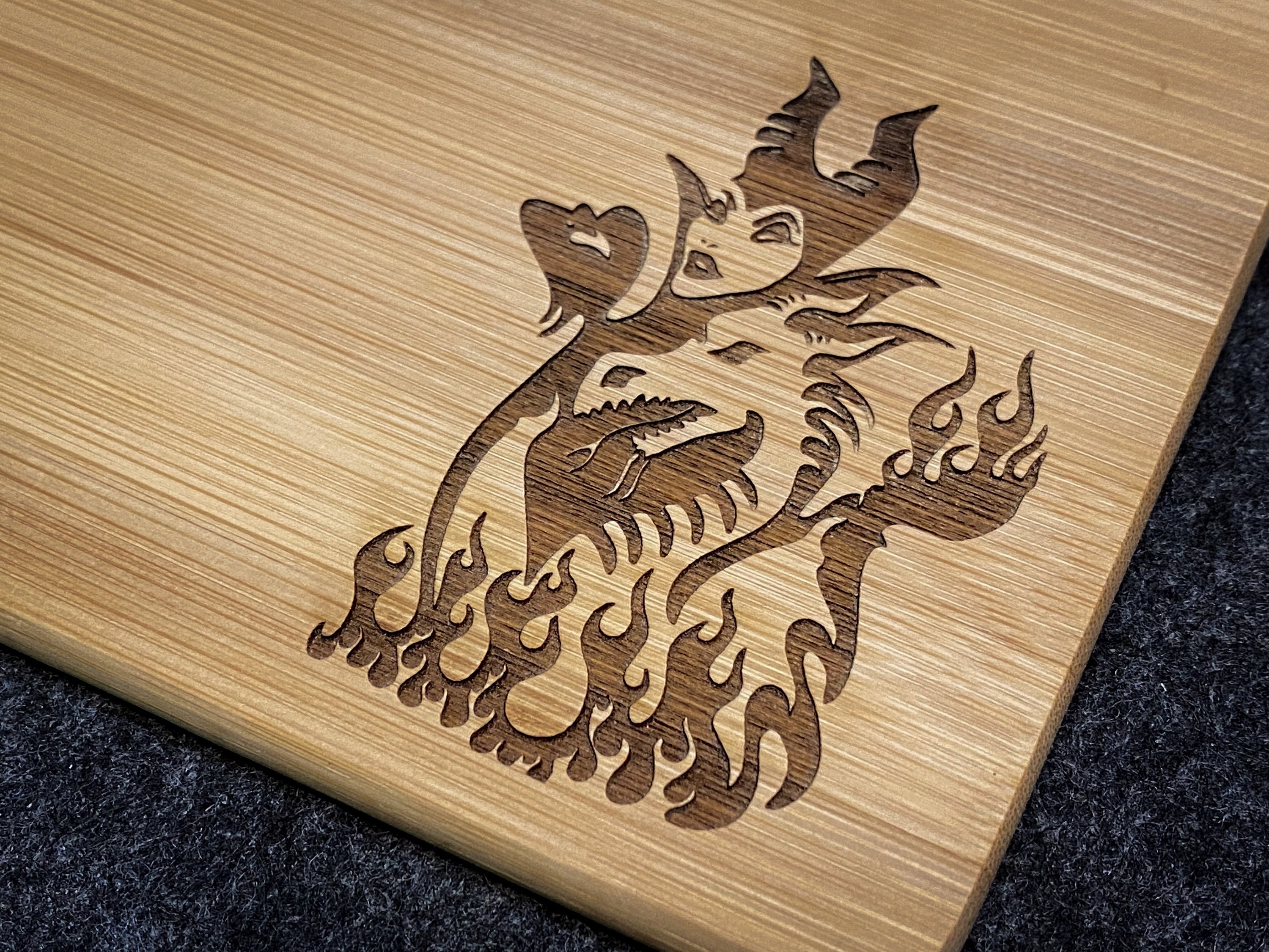 Disney Maleficent Laser Engraved Bamboo Cutting Board in 3 SIZES - Etsy