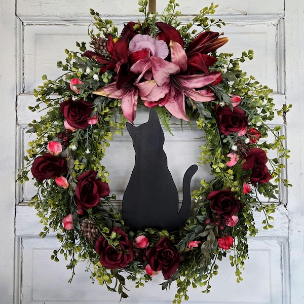 Cat Wreath - Etsy