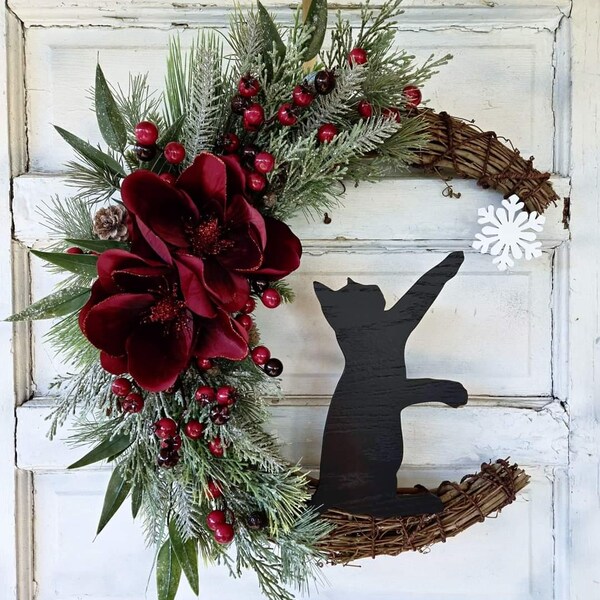 Cat Wreath - Etsy