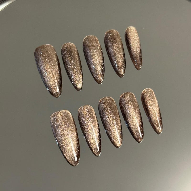 Autumn Cat Nails - Etsy UK