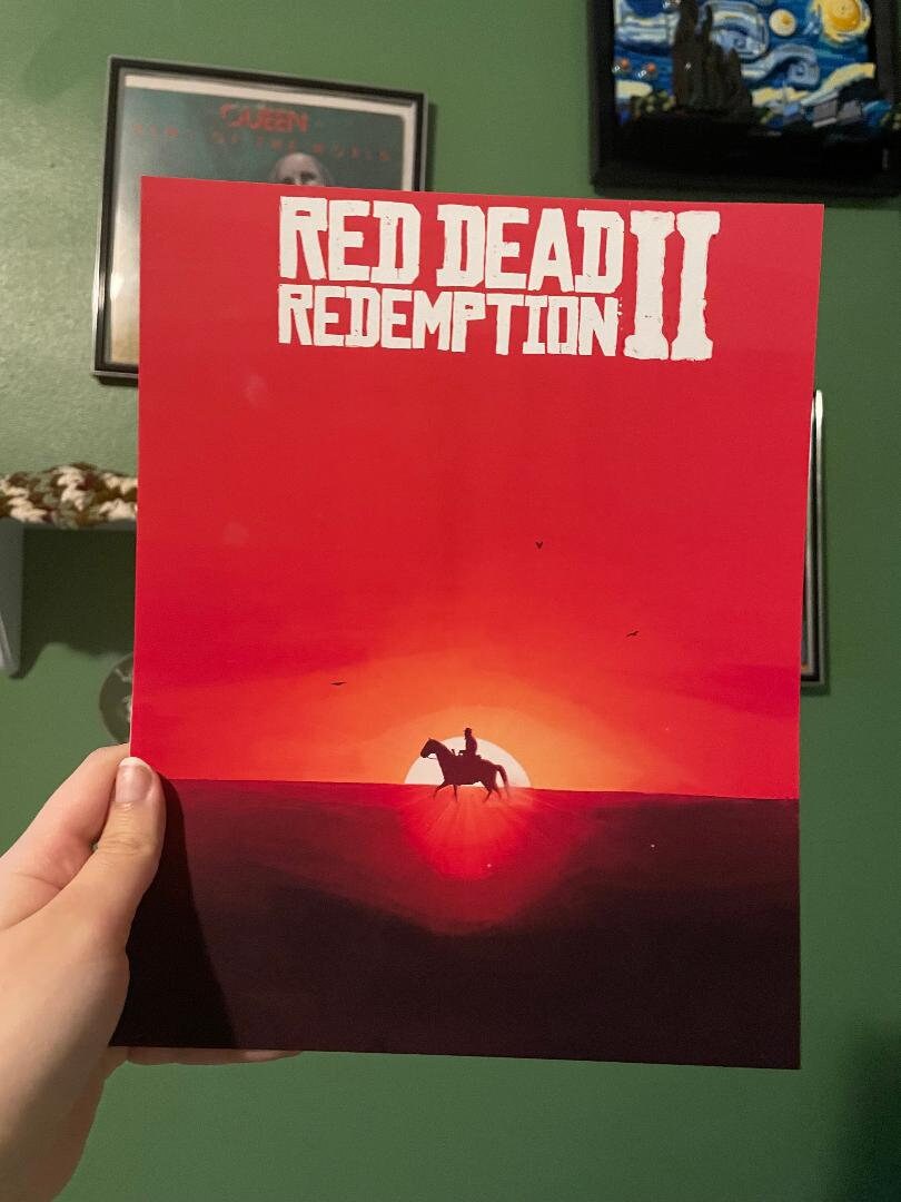 Red Dead Redemption 2 RDR2 Arthur Morgan Art Print 10in X 8in - Etsy