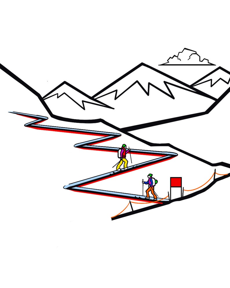 Lifts & Runs Downloadable Print -- Snakes and Ladders, Whistler Gift ...