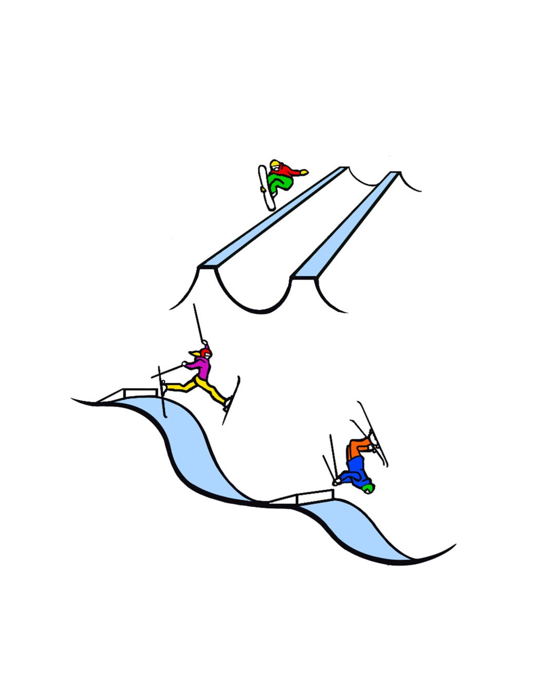 Lifts & Runs Downloadable Print -- Snakes and Ladders, Whistler Gift ...