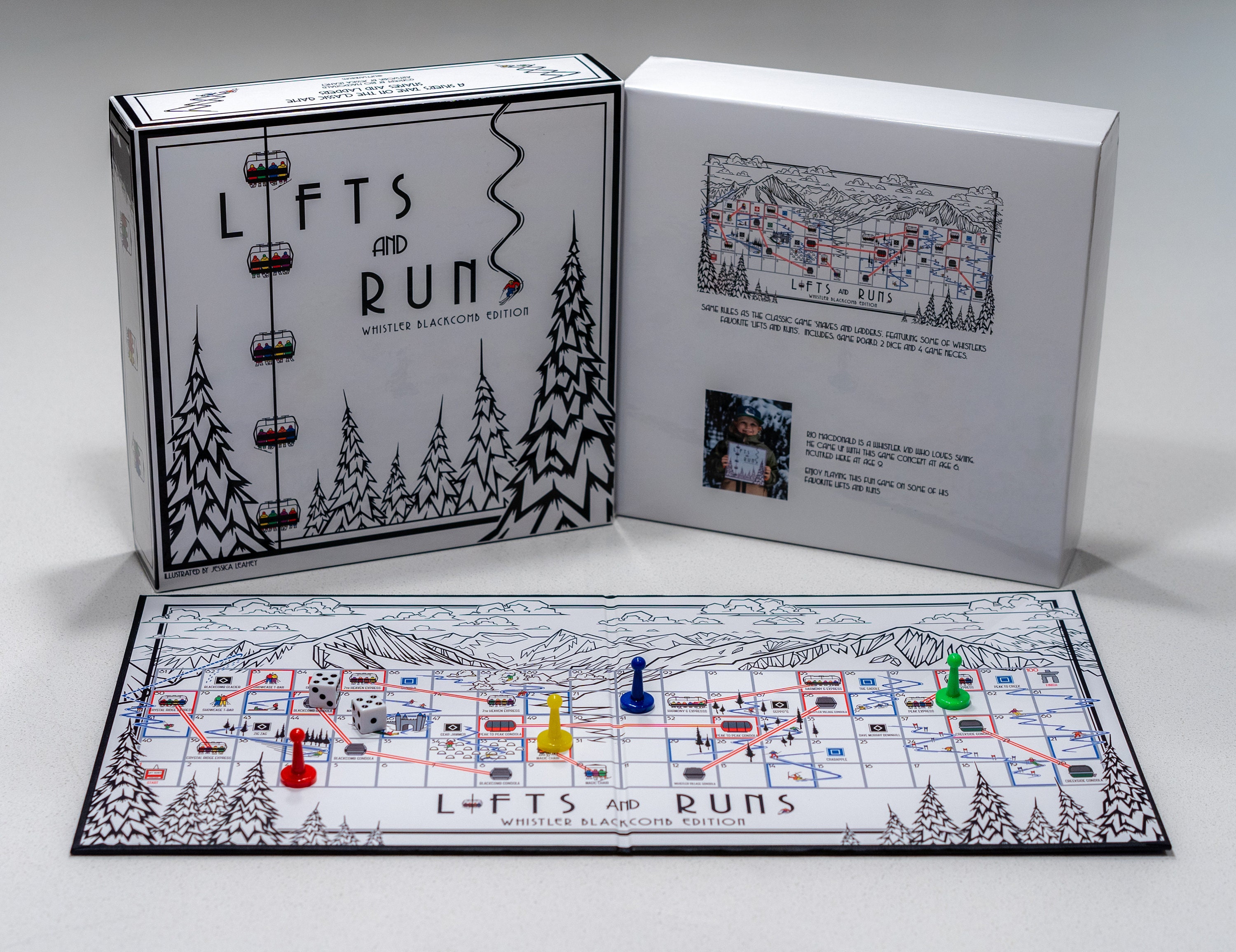 Lifts & Runs -- WHISTLER BLACKCOMB EDITION Board Game -- Snakes and ...