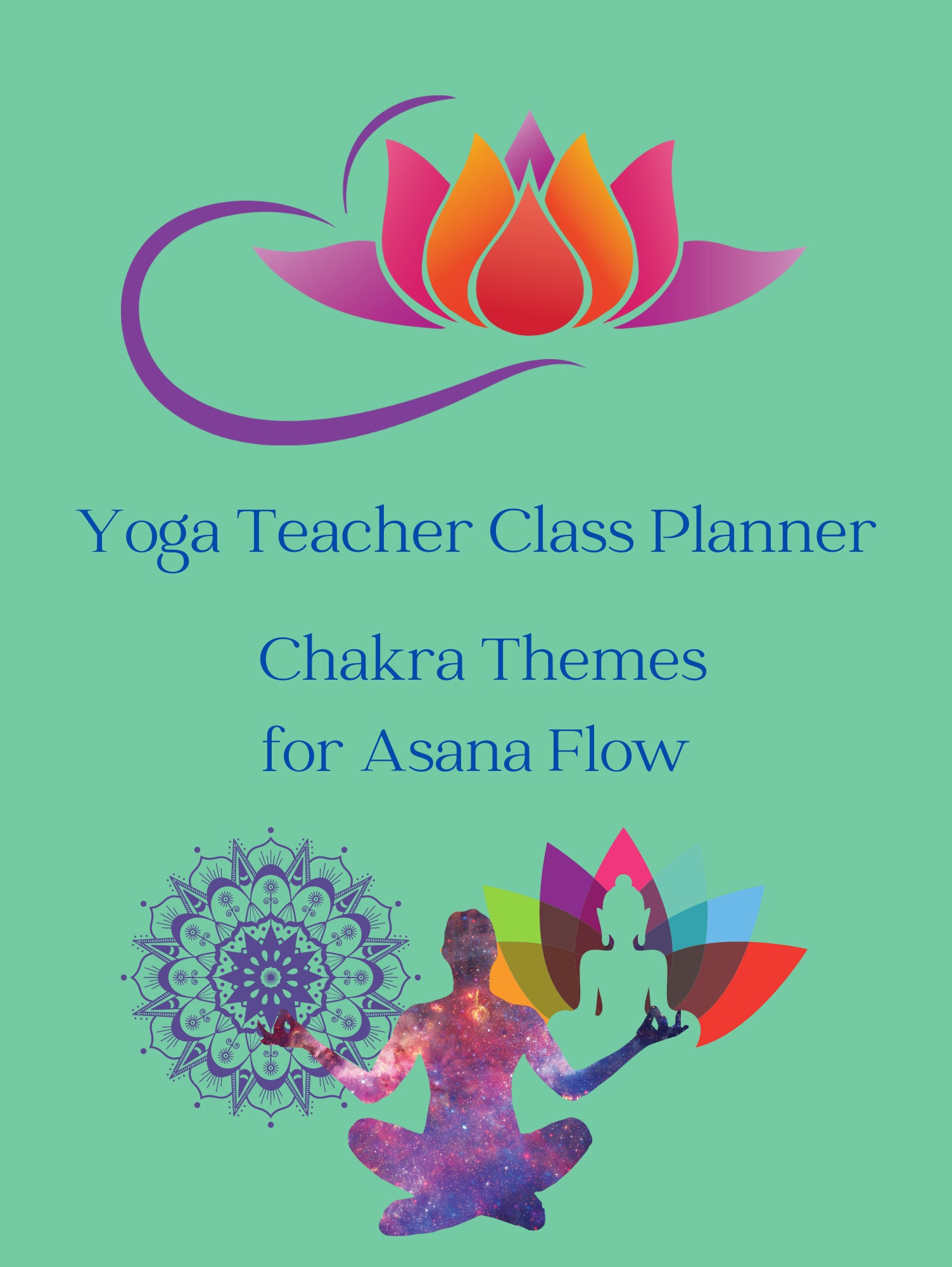 Chakra Healing | YOGA CLASS PLANNER Chakra Flow Themes Bundle ...