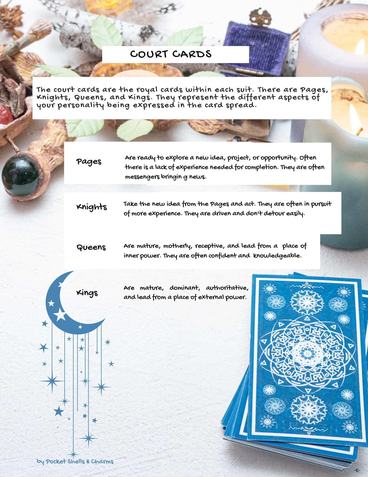 TAROT Learning Card Set | Instant Download | Notes Space on Each Card ...
