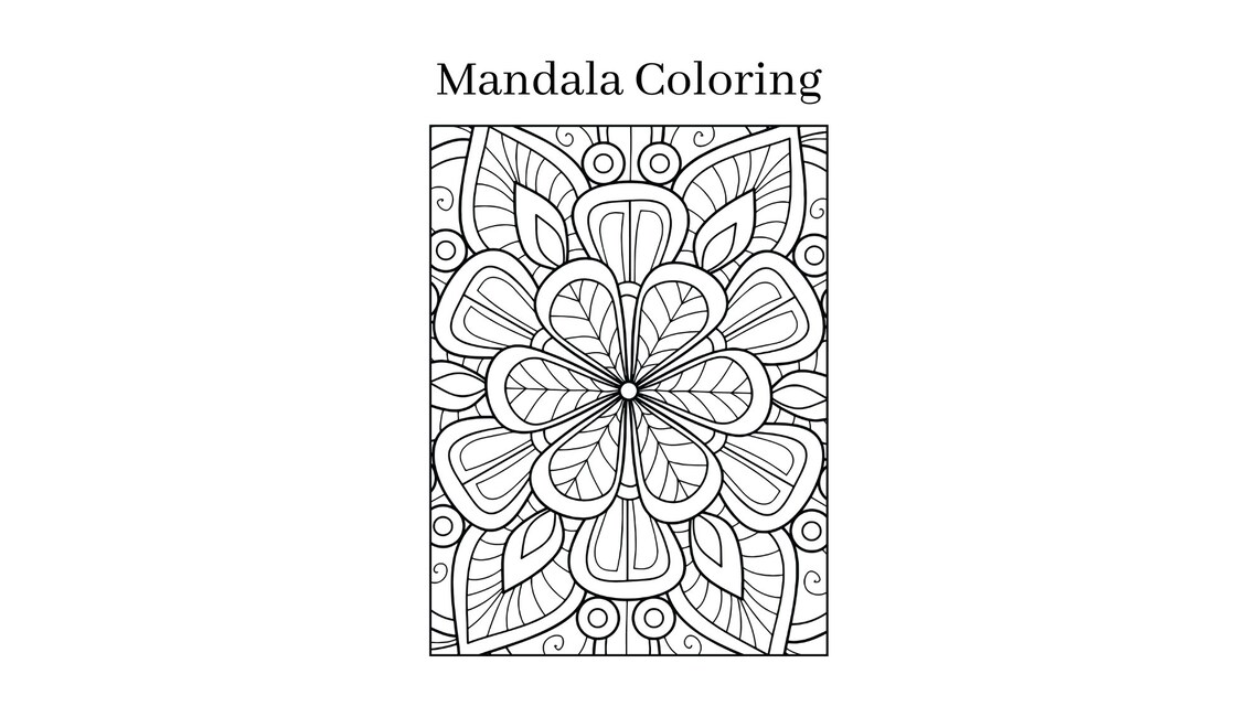 MANDELA COLOURING PAGES Bundle | Printable + Fillable 50 Pages | Adult ...