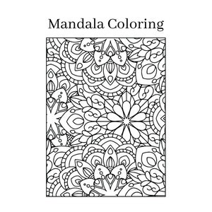 MANDELA COLOURING PAGES Bundle | Printable + Fillable 50 Pages | Adult ...