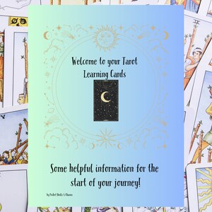 TAROT Learning Card Set | Instant Download | Notes Space on Each Card ...