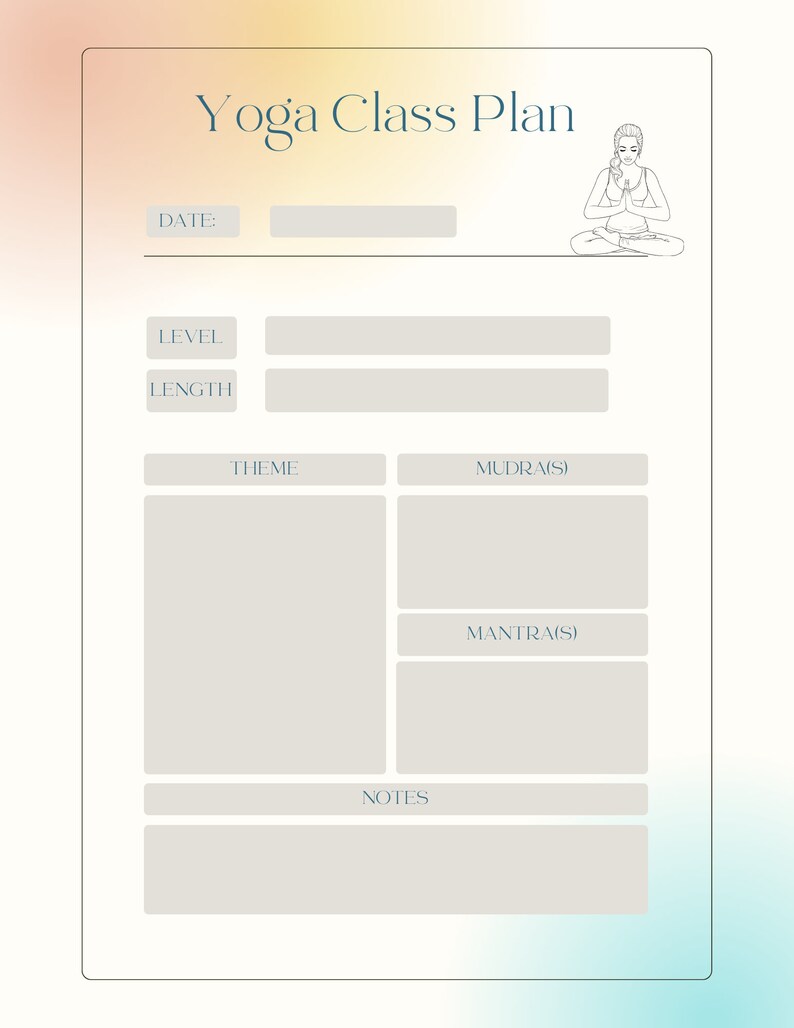 Chakra Healing | YOGA CLASS PLANNER Chakra Flow Themes Bundle ...