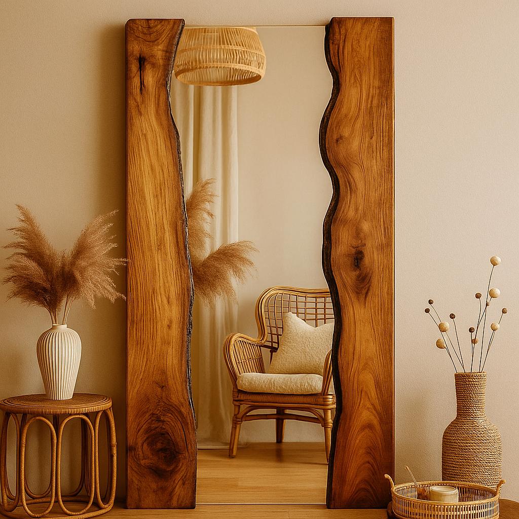 Olive Wood Live Edge Wall Art by DNZ Mirror - Etsy