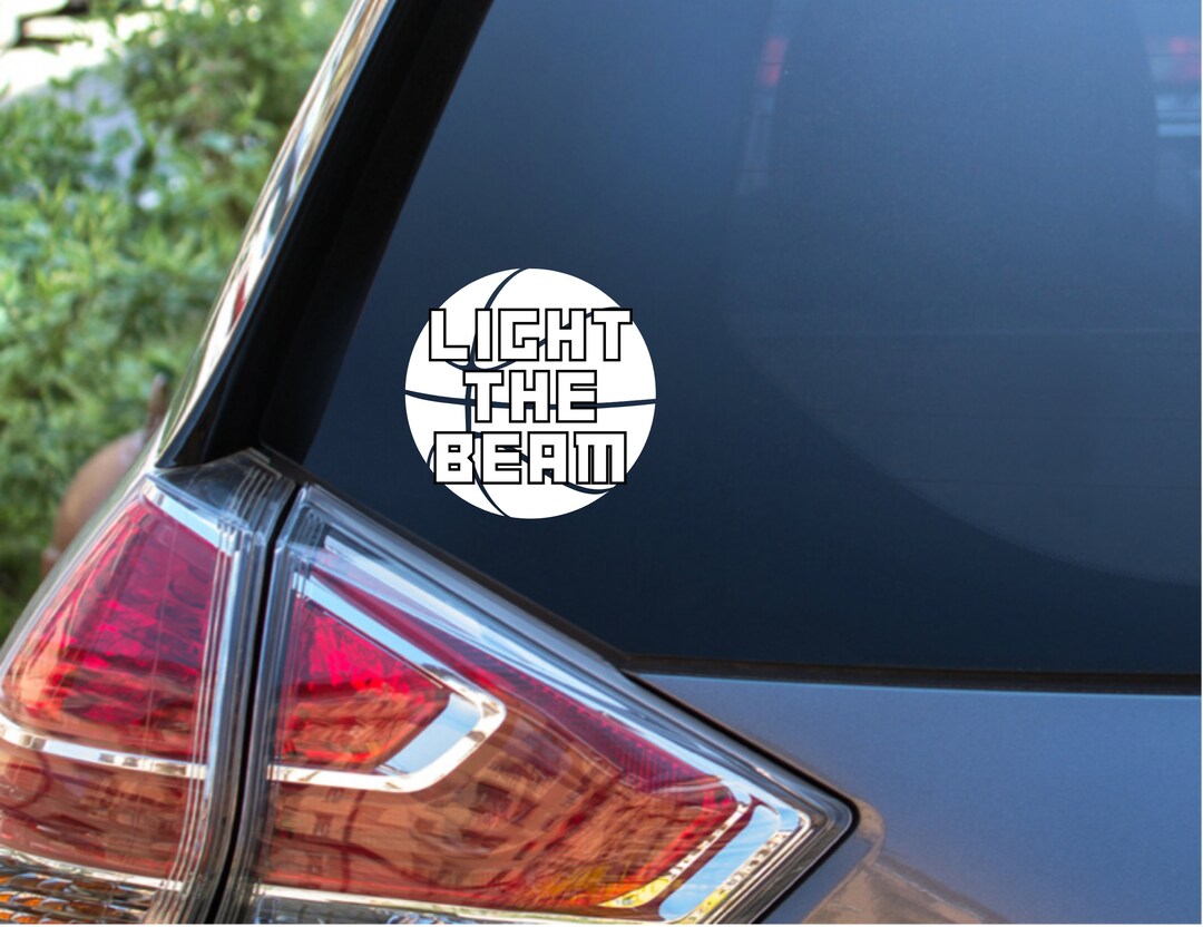 Light the Beam Sticker, Sacramento Kings Window Decal Cling - Etsy