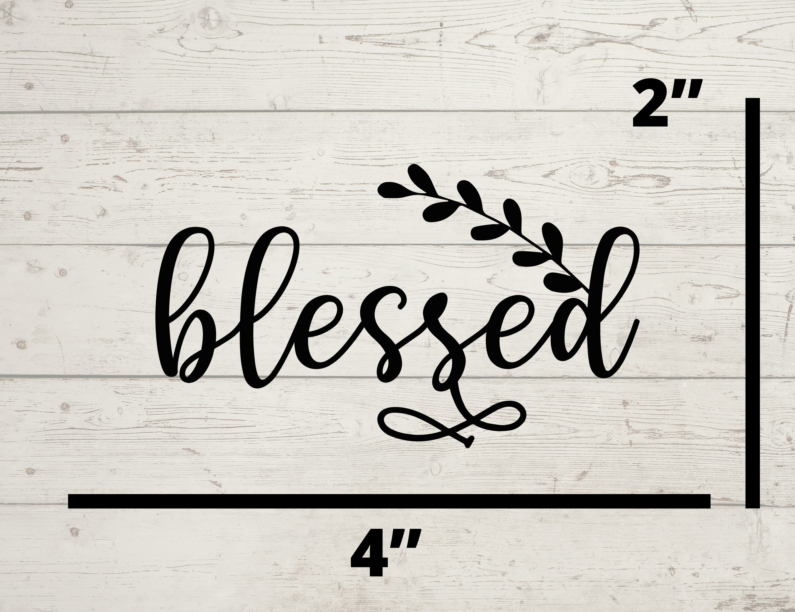 Blessed Car Decal, Religious Sticker, Multiple Color Option Vinyl Decal ...