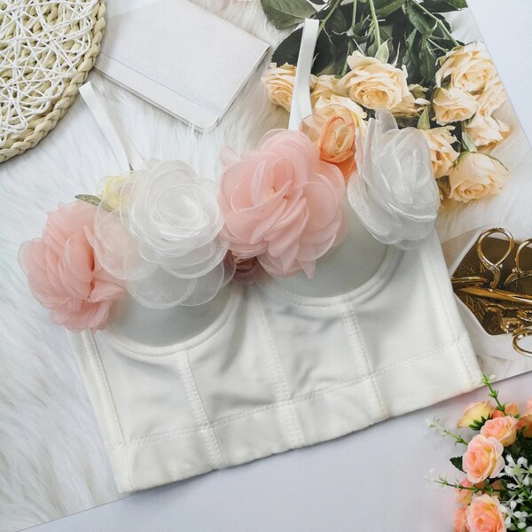 Floral Bustier - Etsy