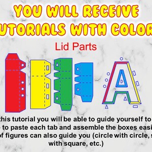 Alphabet Boxes, 3D Alphabet, 3D Letters, Svg, Studio, Diy, Shaker ...