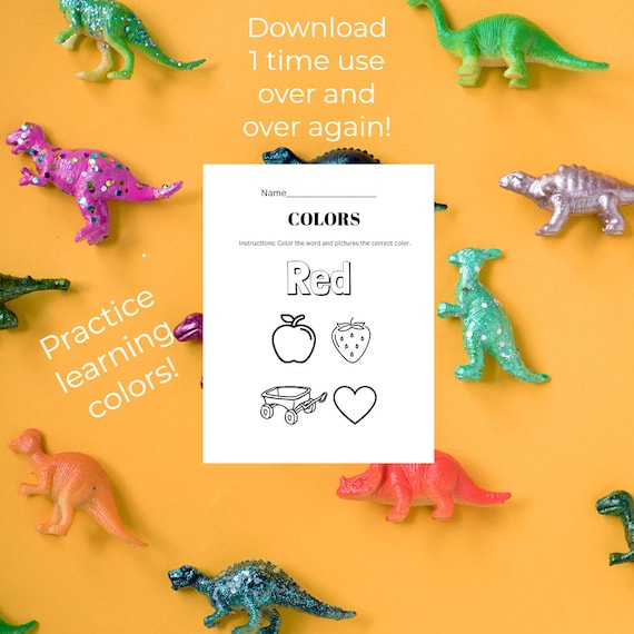 Printable PDF for Pre-k and Kindergarten Students to Learn - Etsy