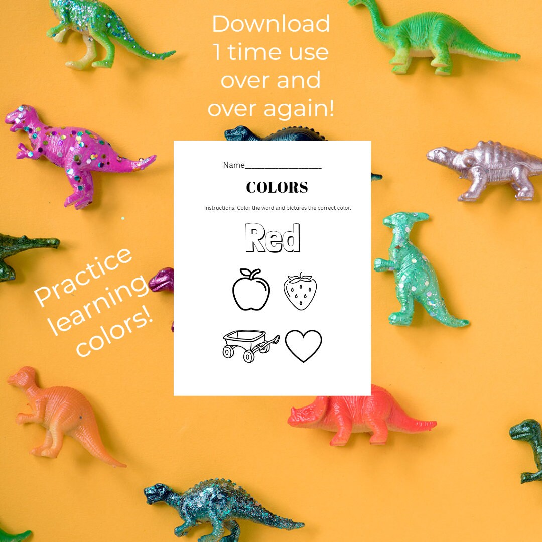 Printable PDF for Pre-k and Kindergarten Students to Learn - Etsy