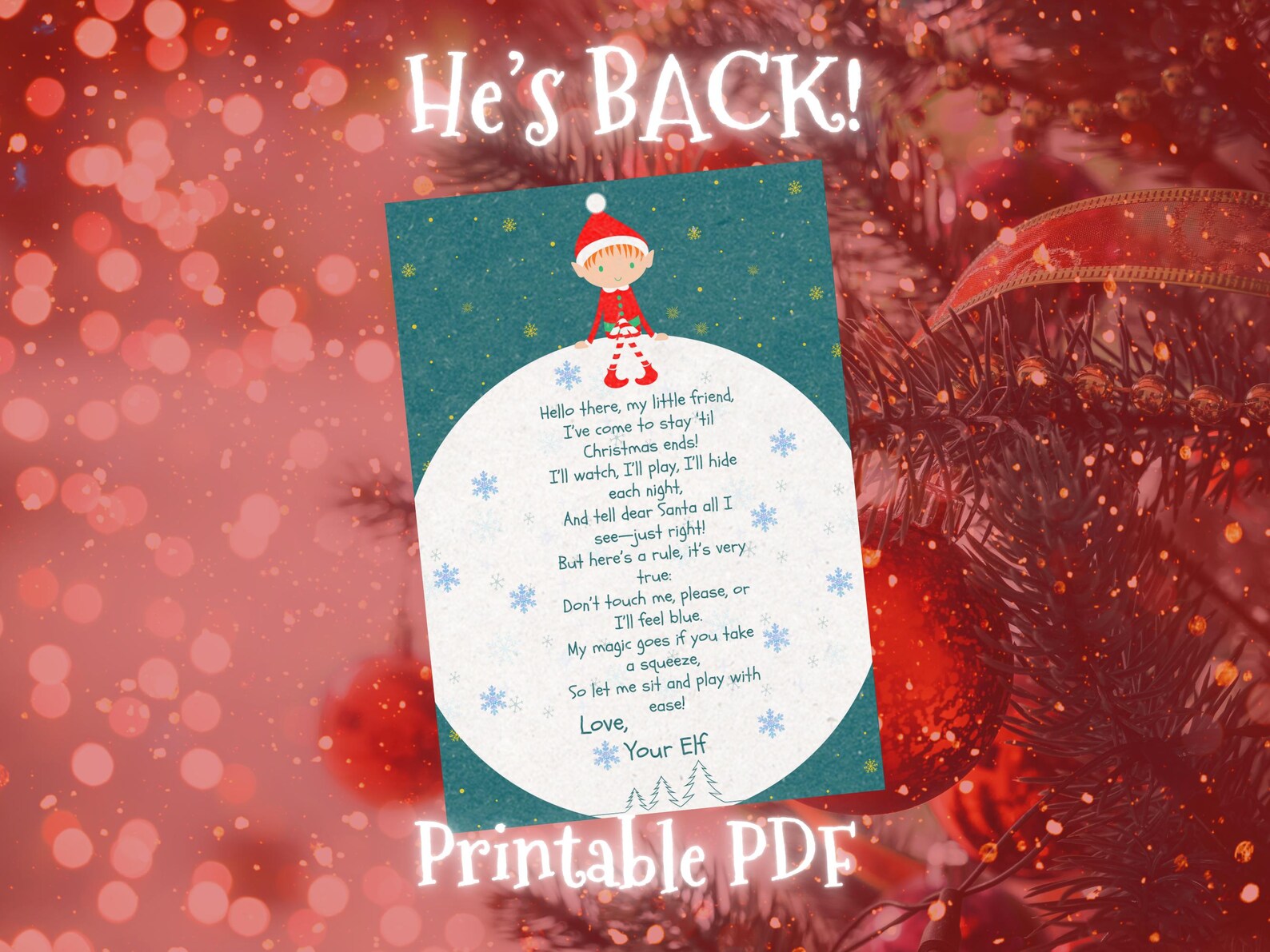 Elf Letter to Small Child, New Elf Arrival Letter, First Time Elf, 1st ...