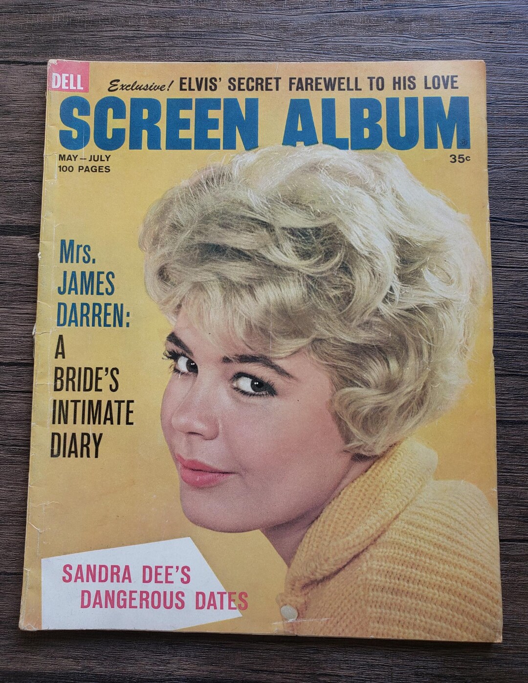 Vintage Screen Album Magazine: Sandra Dee Cover, Elvis, 1960 - Etsy