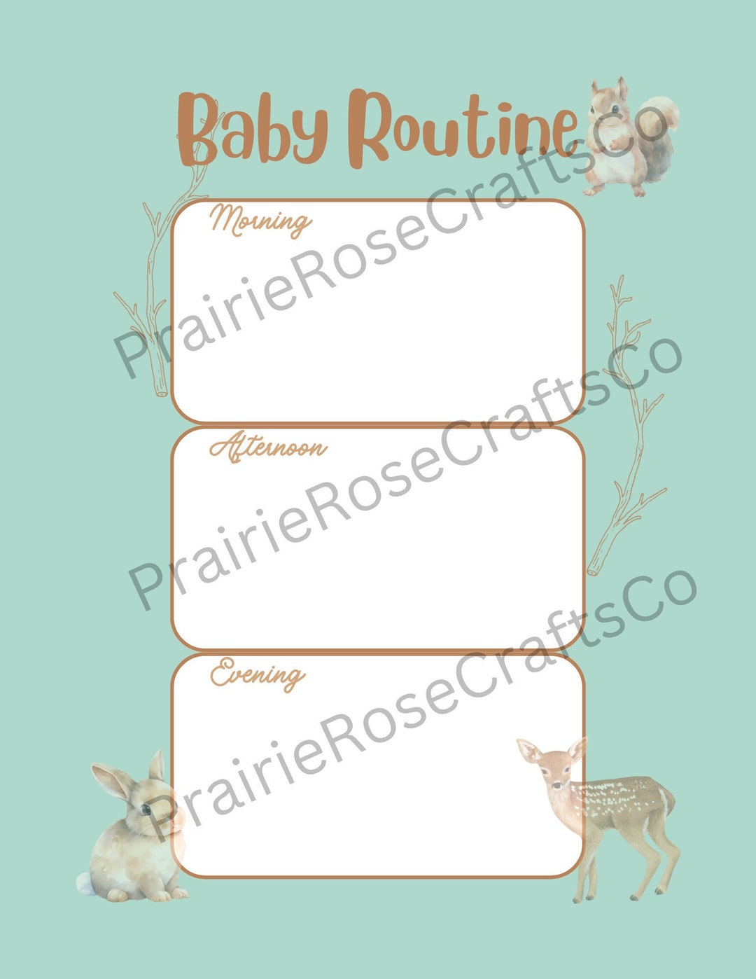 Baby Routine Printable, Planner, New Mom, New Baby, Daily Routine ...
