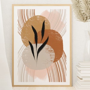 Boho Wall Art Set of Three Printable Abstract Designs - Etsy