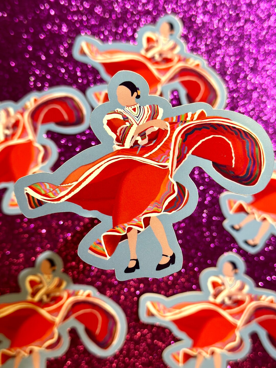Bailarina Folklorico Sticker - Etsy