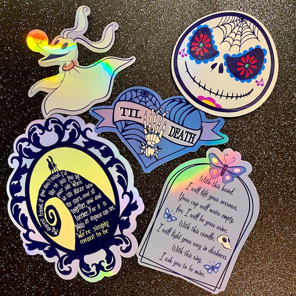 Tim Burton Stickers - Etsy