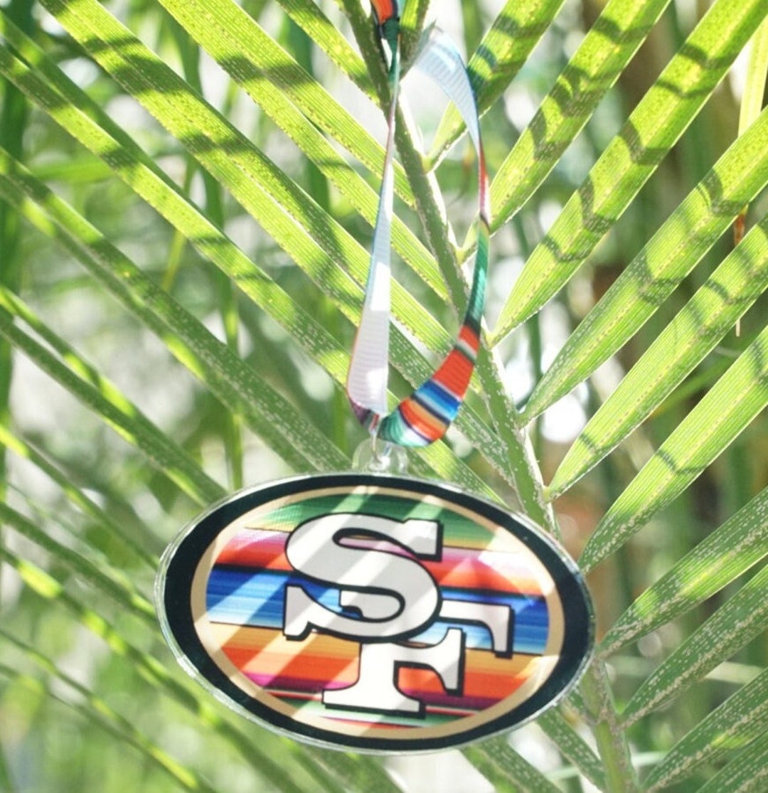 San Francisco 49ers Serape Ornament - Acrylic Niners Christmas Ornament ...