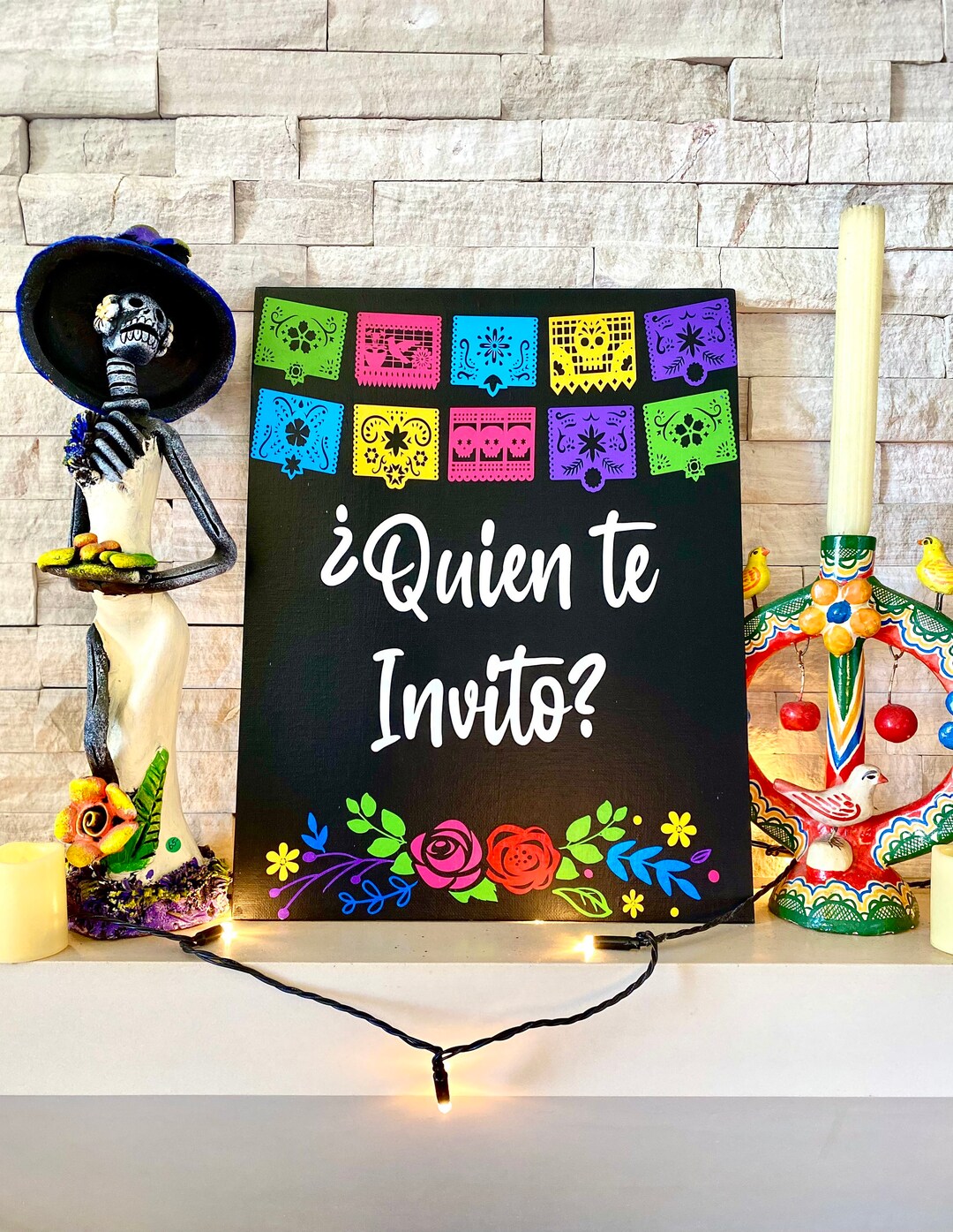Quien Te Invito? - Layered Vinyl Wall Art - Etsy