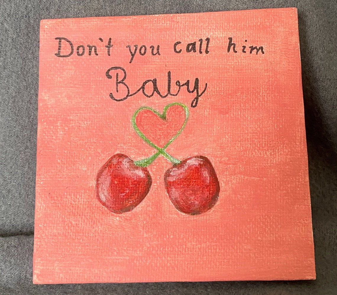 Harry Styles Cherry Painting - Etsy