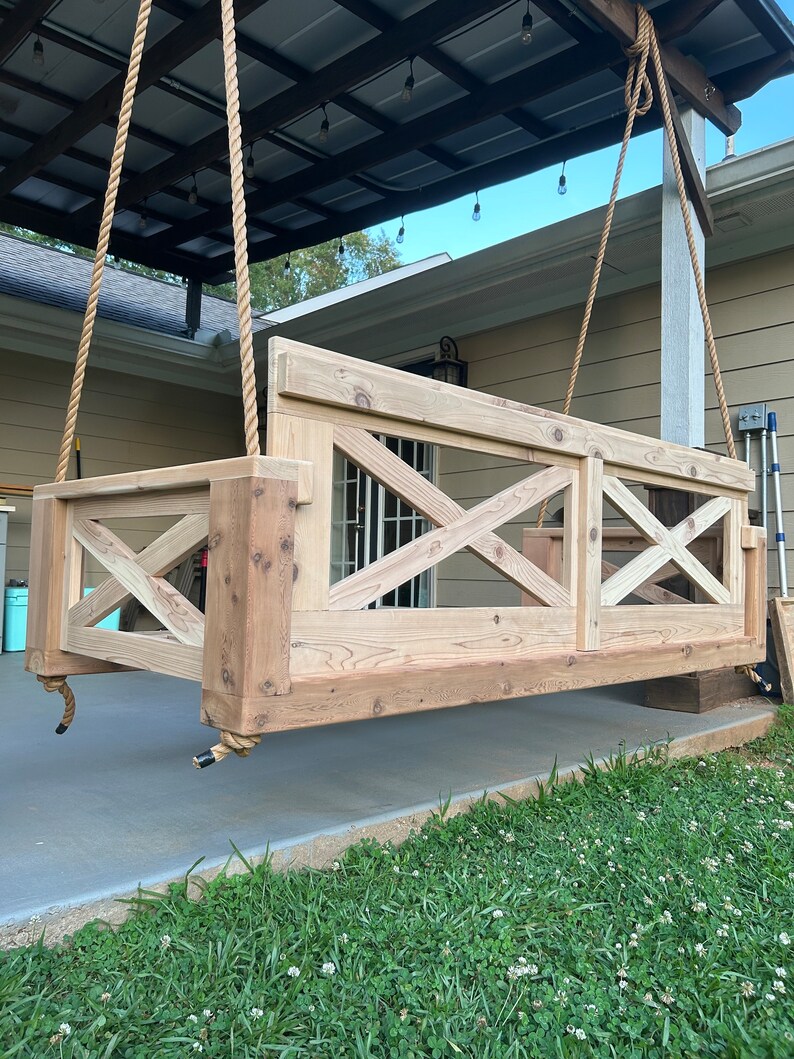 Cedar Twin Bed Porch Swing - Etsy